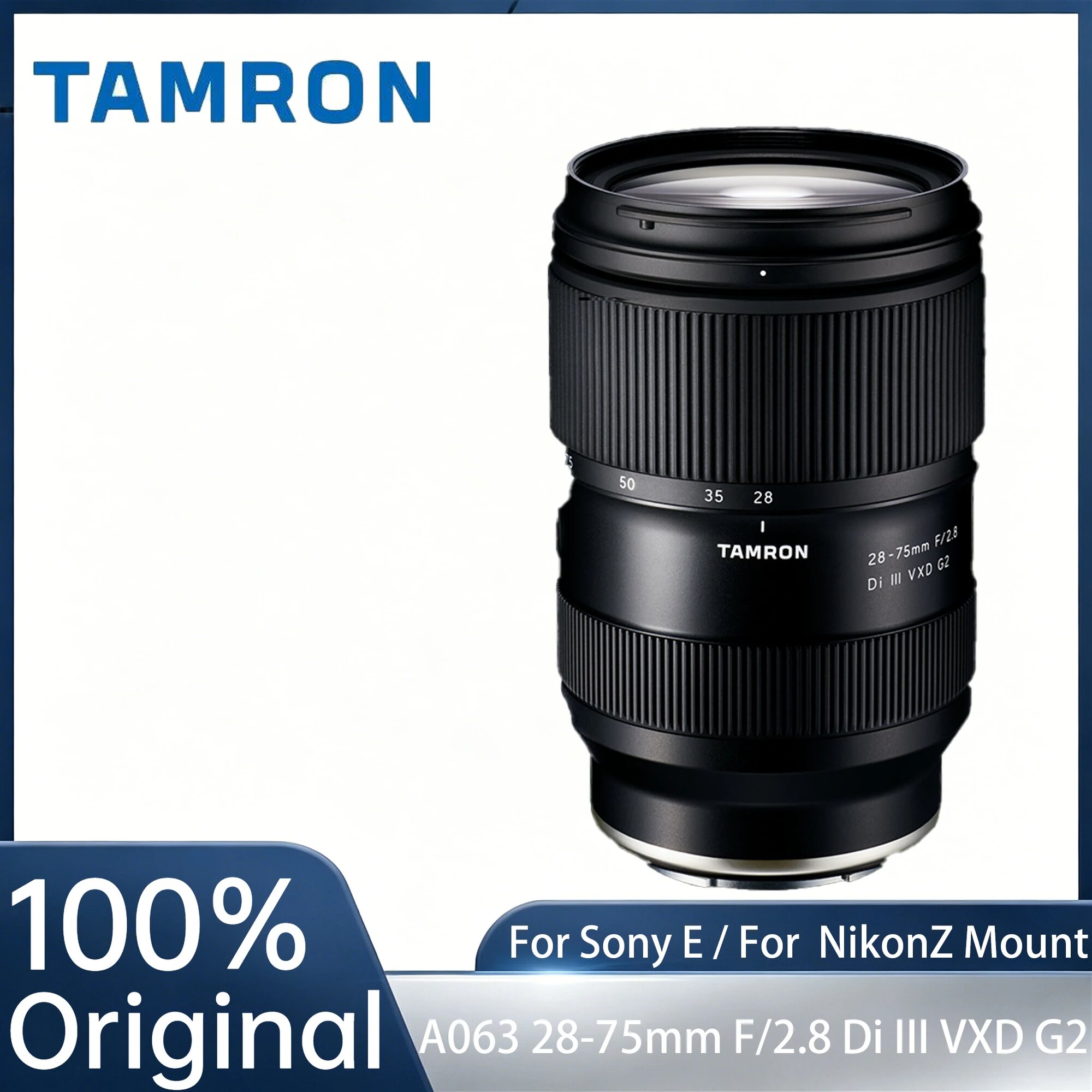 Tamron NEW A063 28-75mm f/2.8 Di III VXD G2 For Sony E Mount