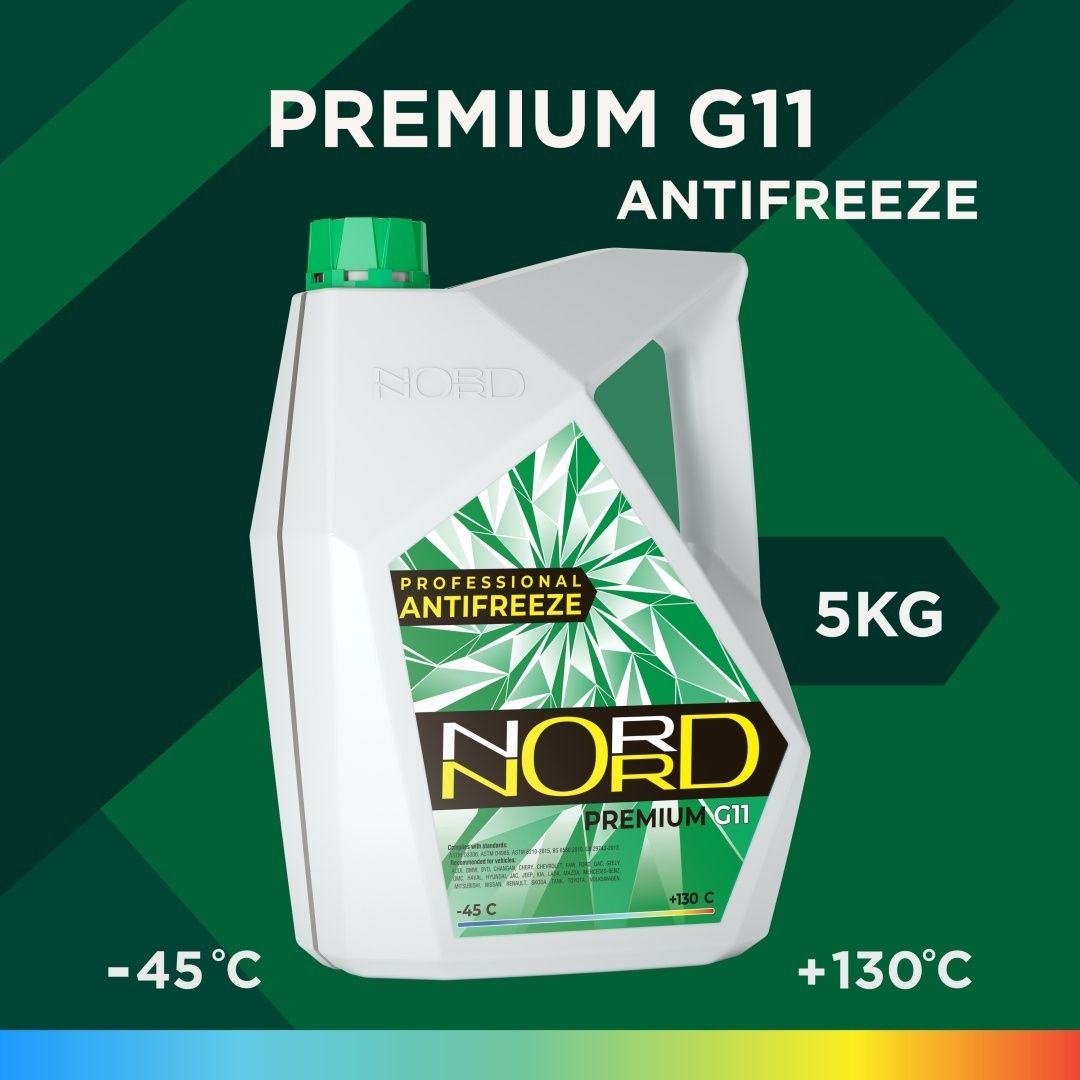 Антифриз (зеленый) NORD 5L / норд 5 л