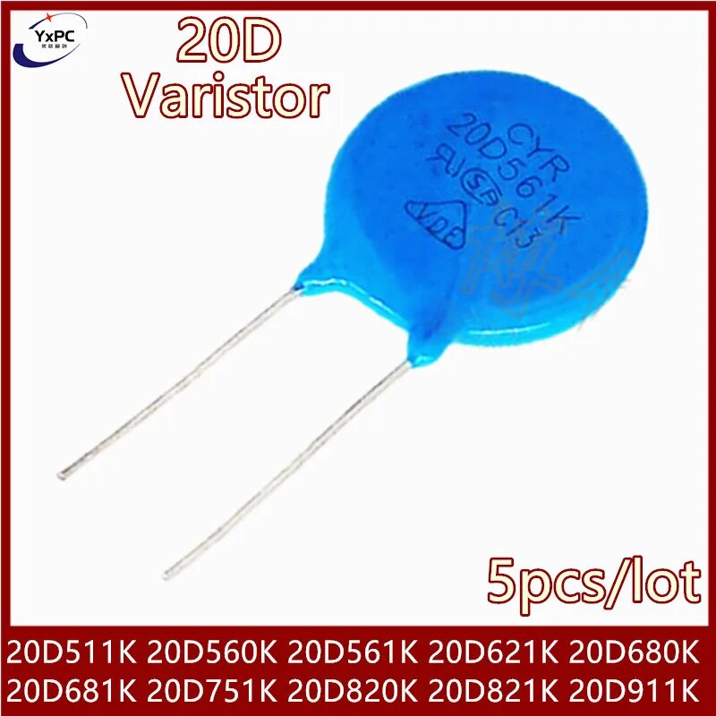 Варисторы 20D621K 620V, сопротивление 620V