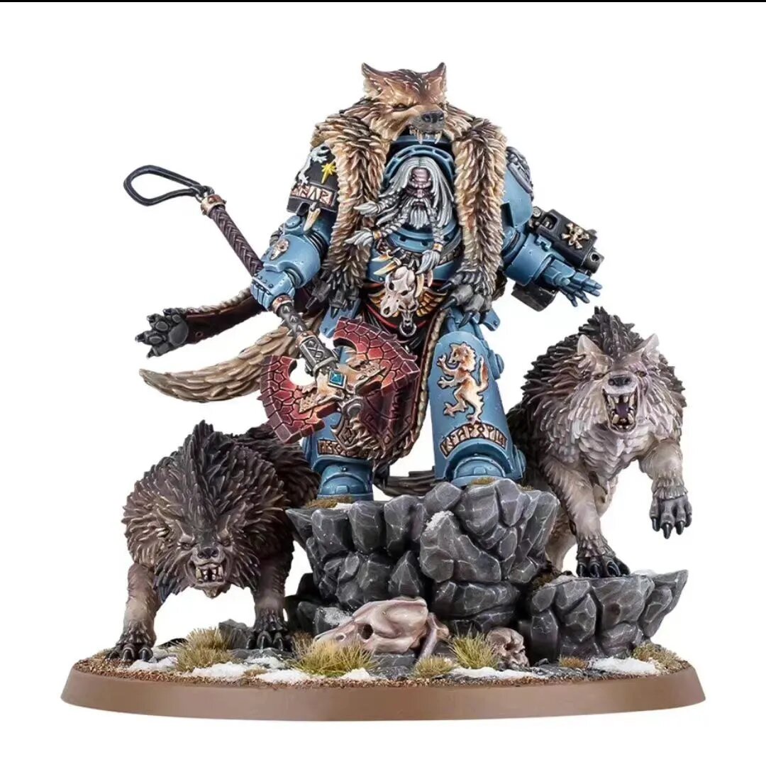 Logan Grimnar Space Wolves Army Set / Вархаммер 40к смола / Warhammer 40000 миниатюры