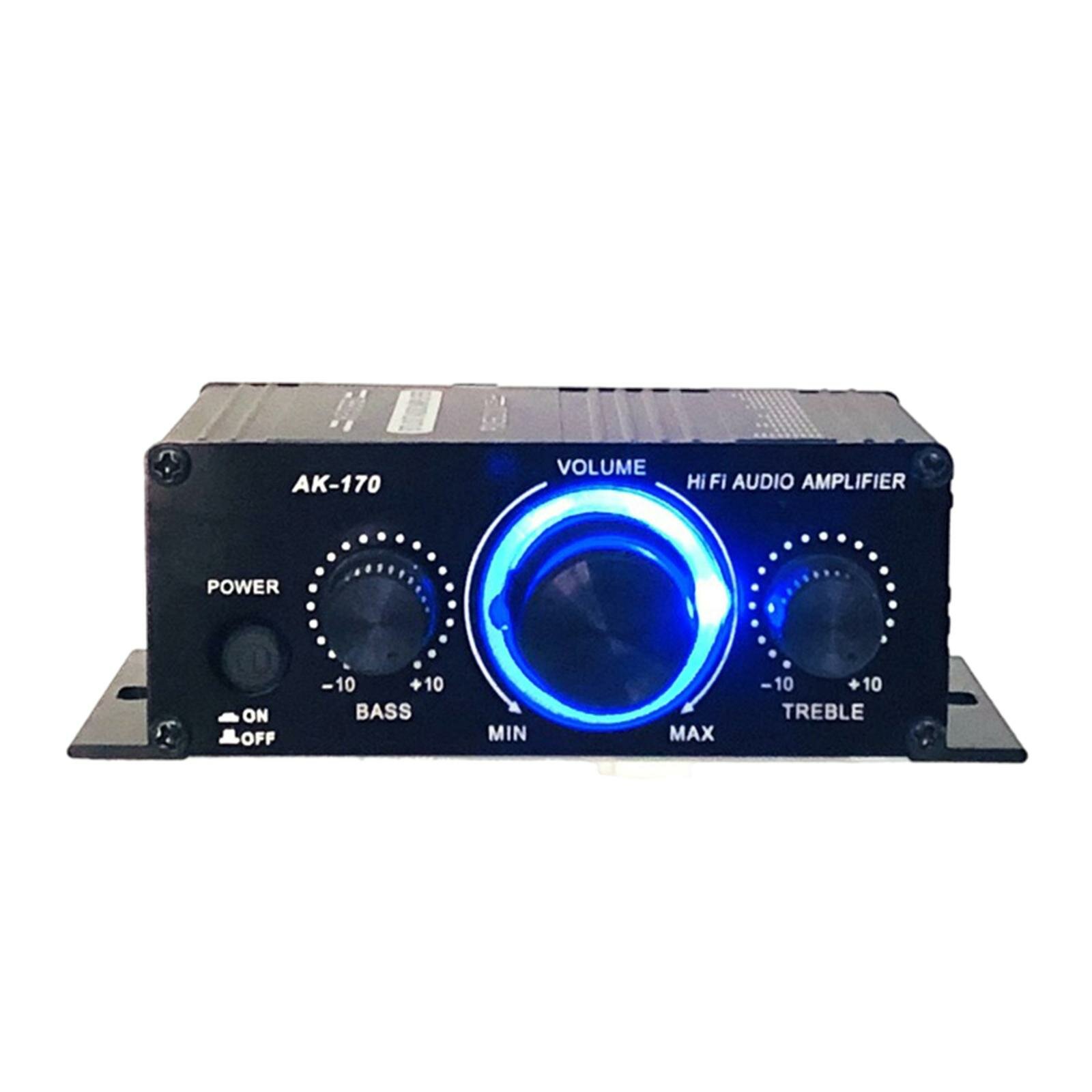 HiFi усилитель мощности, мини-аудиоресивер, цифровой стереоусилитель, AK170 400 Вт