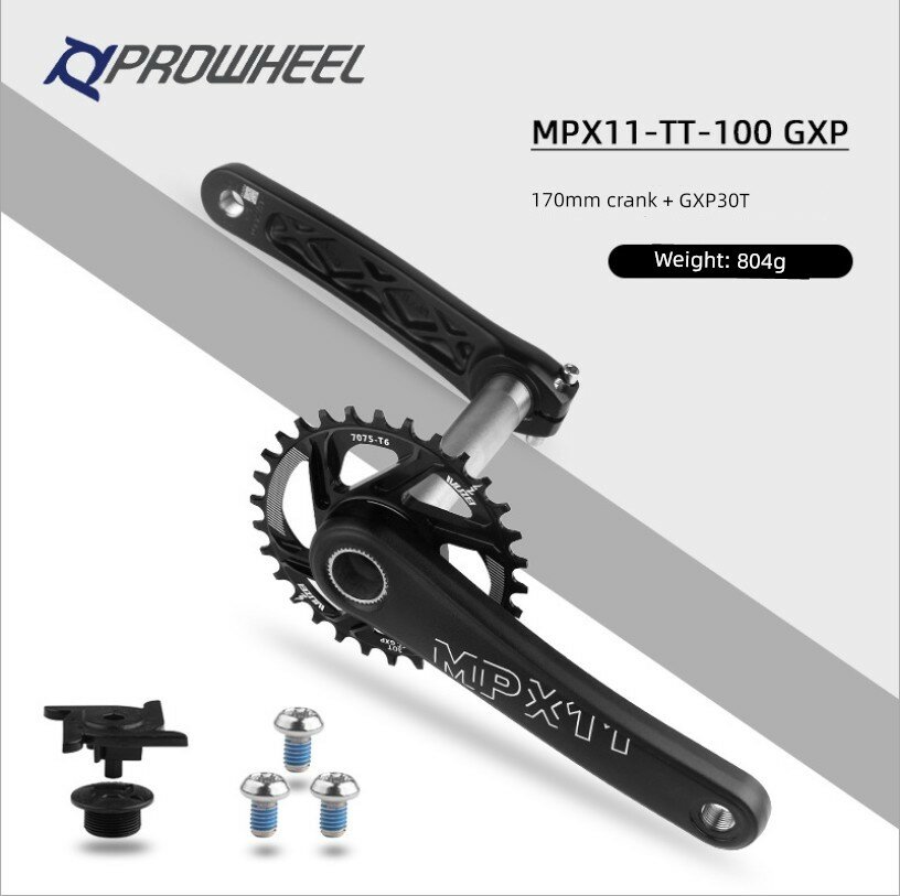 Prowheel 100 мм кривошип с 176 мм кареткой 30Т звезда для велосипеда, полая конструкция