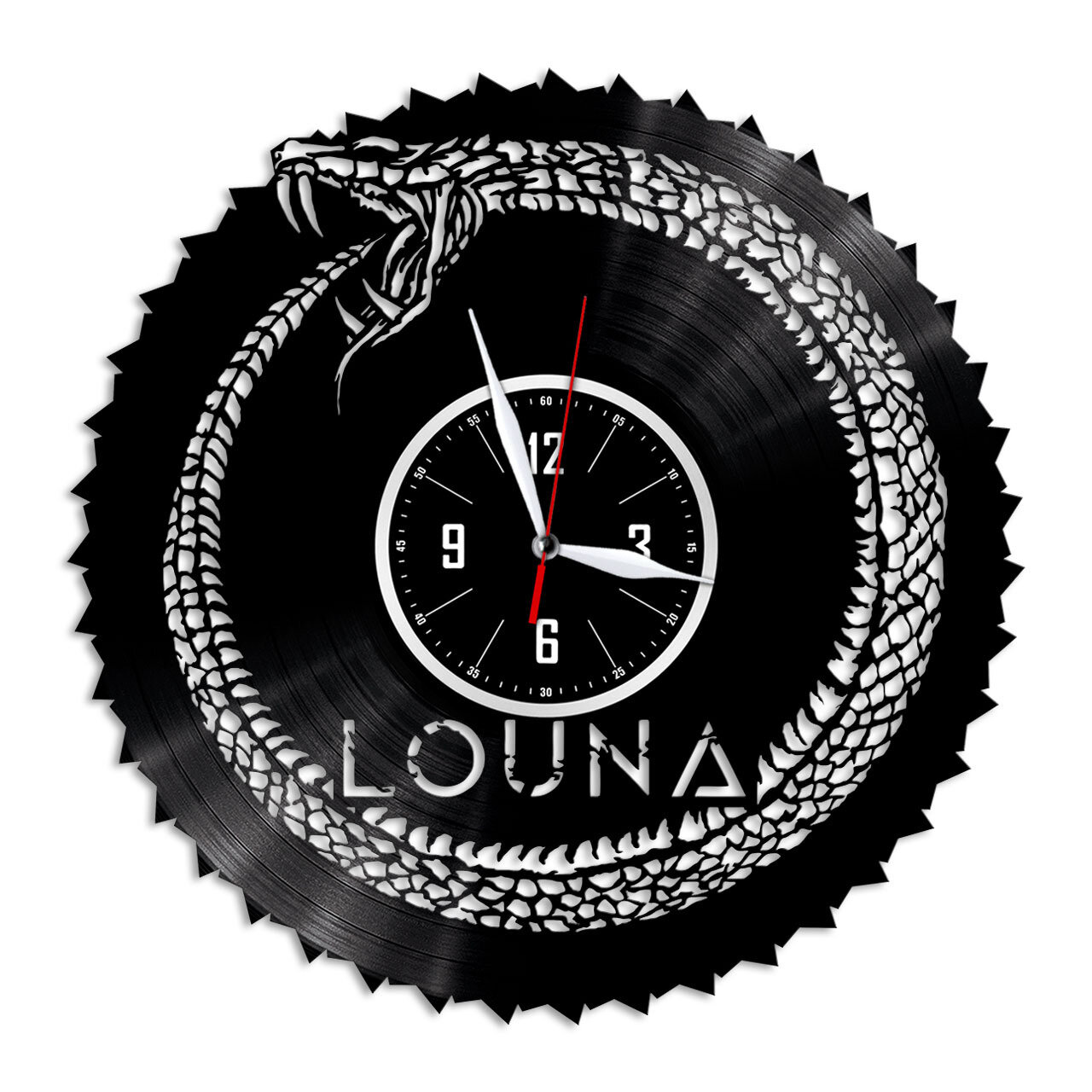 Louna - настенные часы из виниловой пластинки