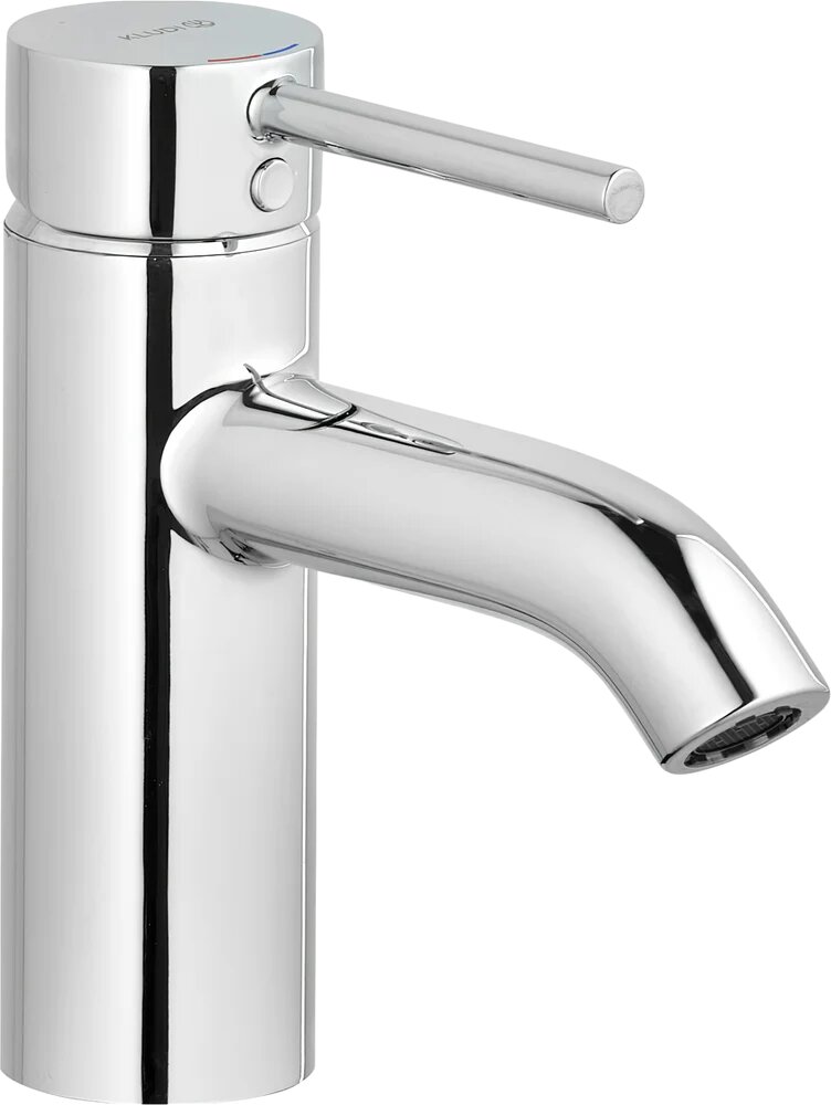 Смеситель для раковины Kludi Bozz 382720576 хром, глянцевый, кран для ванной в раковину, из латуни, рычажный, с керамическим картриджем, с функцией экономии расхода