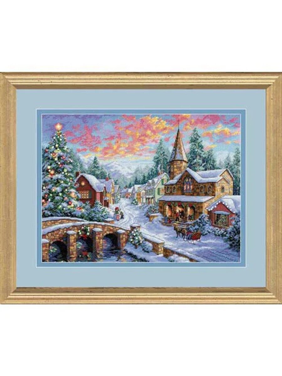 Крестиком DIMENSIONS 08783 ( Holiday Village )41 x 30см, Тип Набор для вышивания