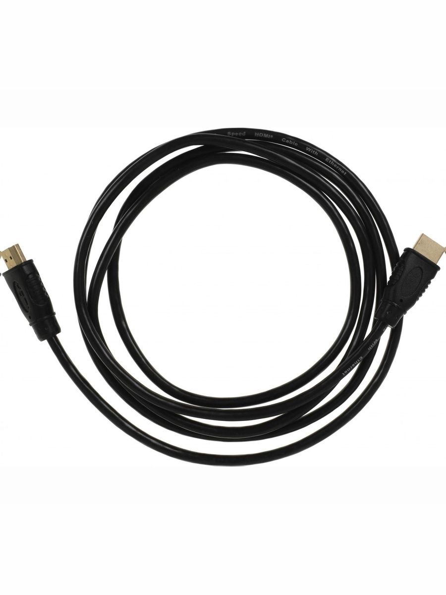 Кабель аудио-видео Buro HDMI m - HDMI m, 2 м, цвет черный (BU-HDMI-V1.4-2M)