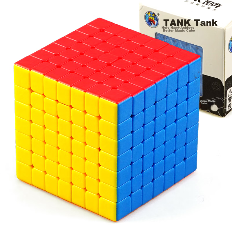 Shengshou 7x7 Скоростной кубик рубика без наклеек цветной дизайн для детей 11-14 лет соревновательная головоломка