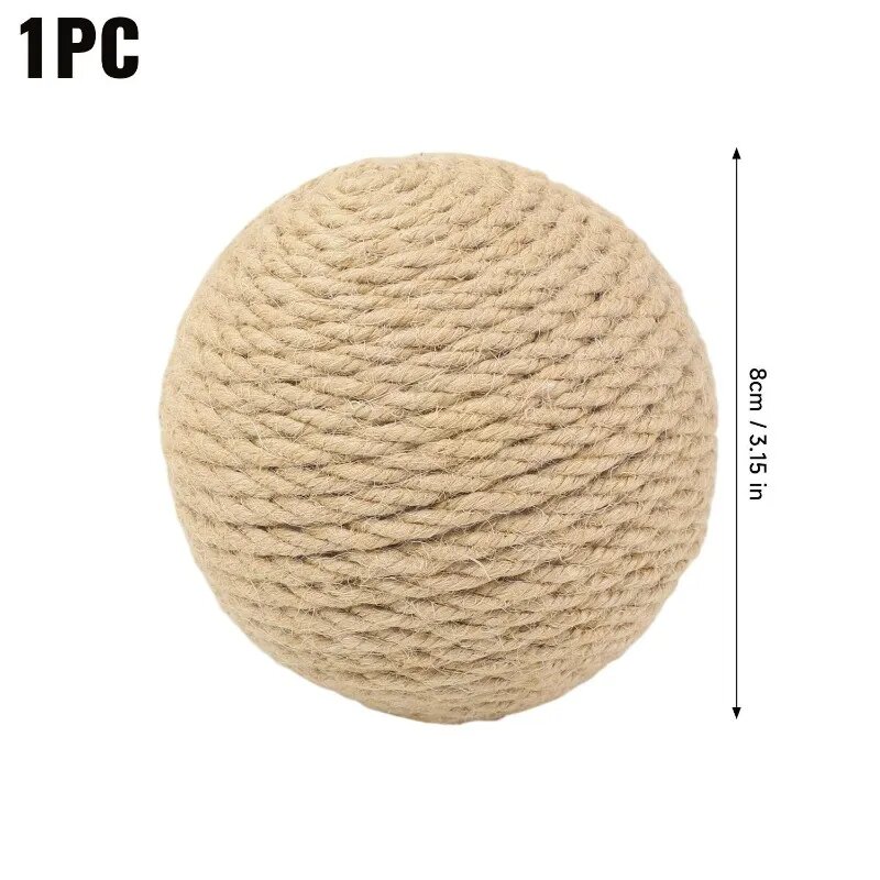 Джутовый мячик для кошек 1pc