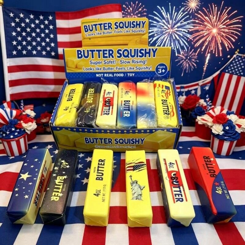 Сквиш Butter масло слайм антистресс жвачка для рук мялка