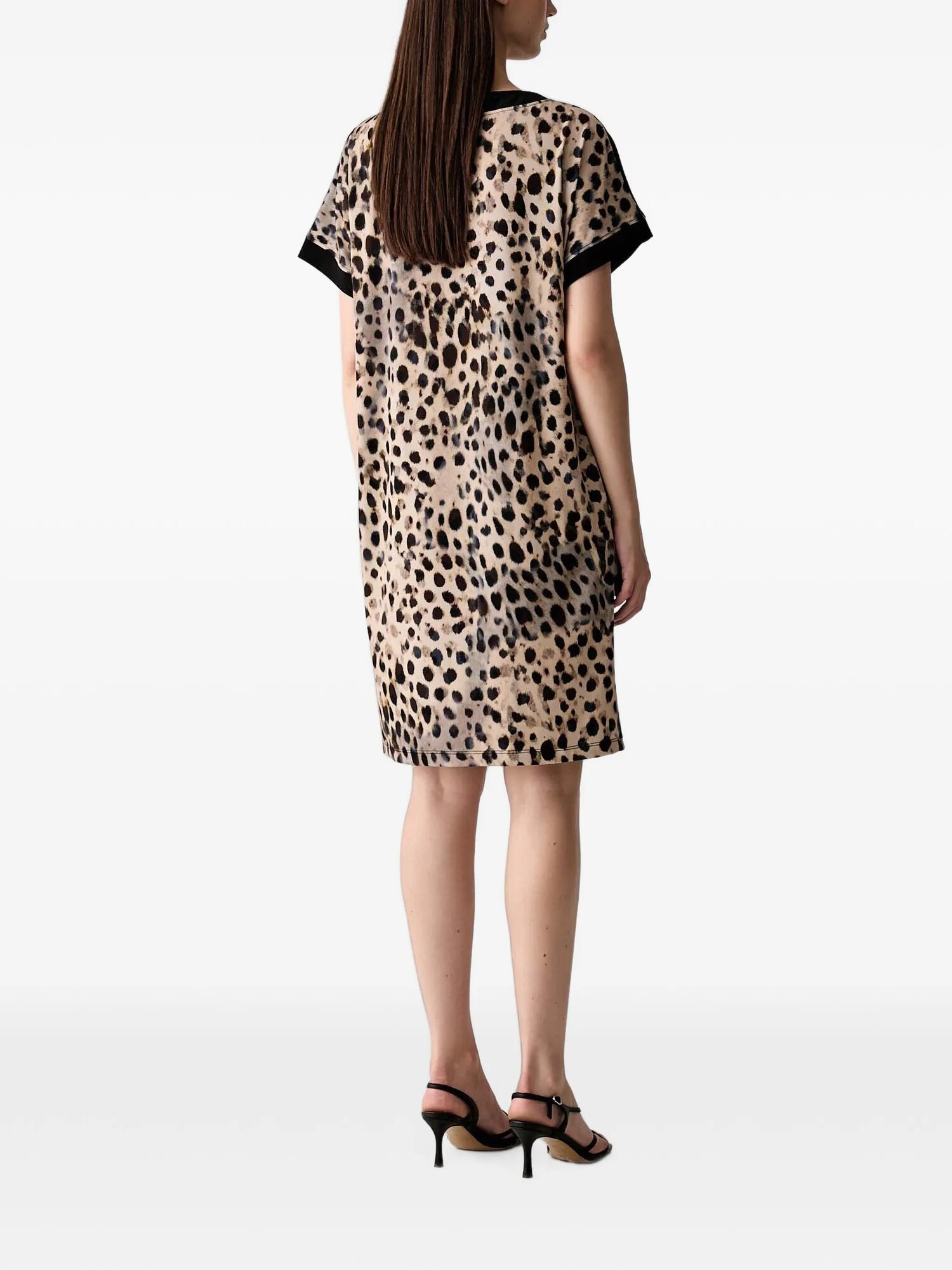 Платье Joseph Ribkoff Leopard-print panelled mini dress, размер 48, разноцветный — фото 1