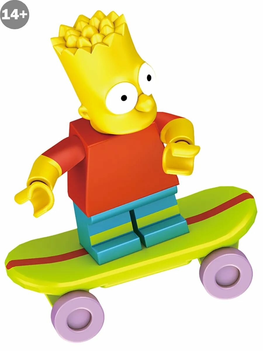 Фигурка конструктор Барт Симпсон / The Simpsons / Симпсоны (14+)