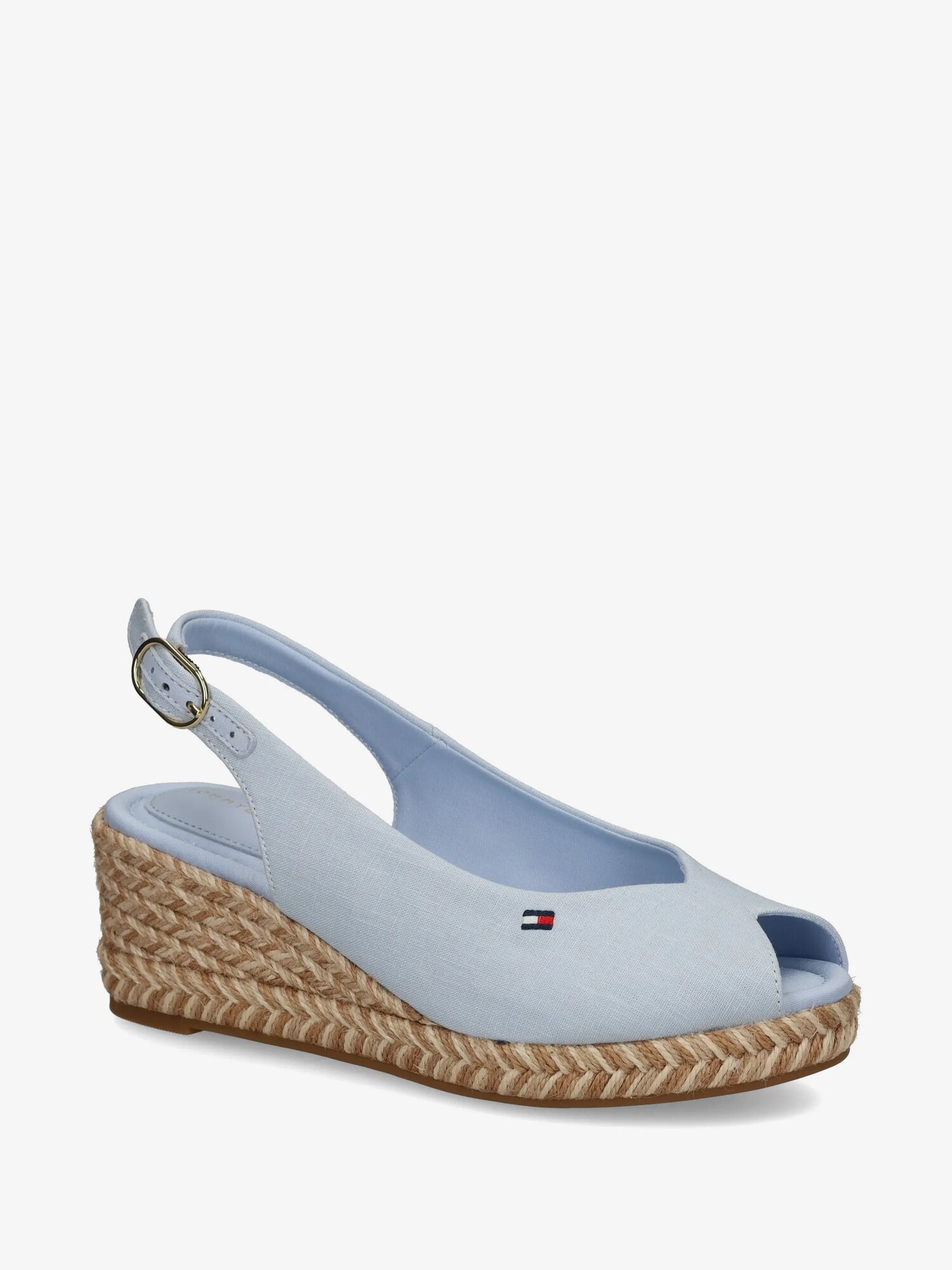 Босоножки TOMMY HILFIGER Wedge buckle sandals, размер 38, blue — фото 1