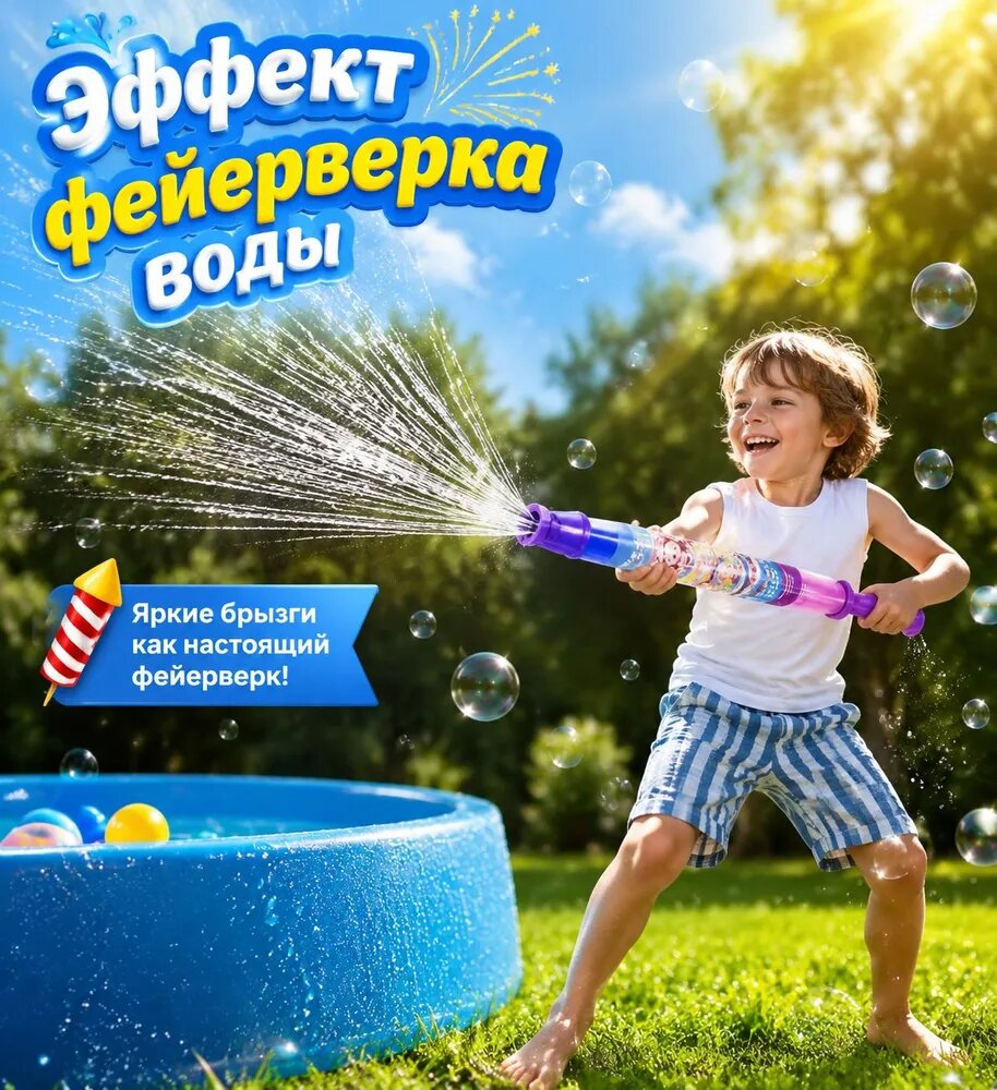 Детский игрушечный водяной пистолет