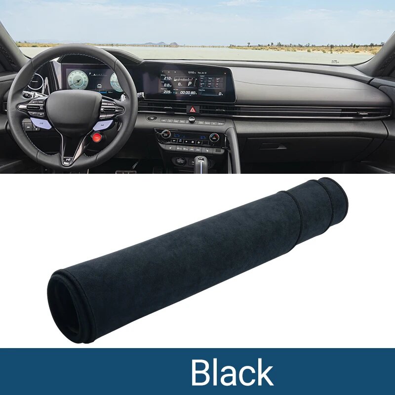 Коврик на приборную панель Hyundai Elantra CN7 LHD Black