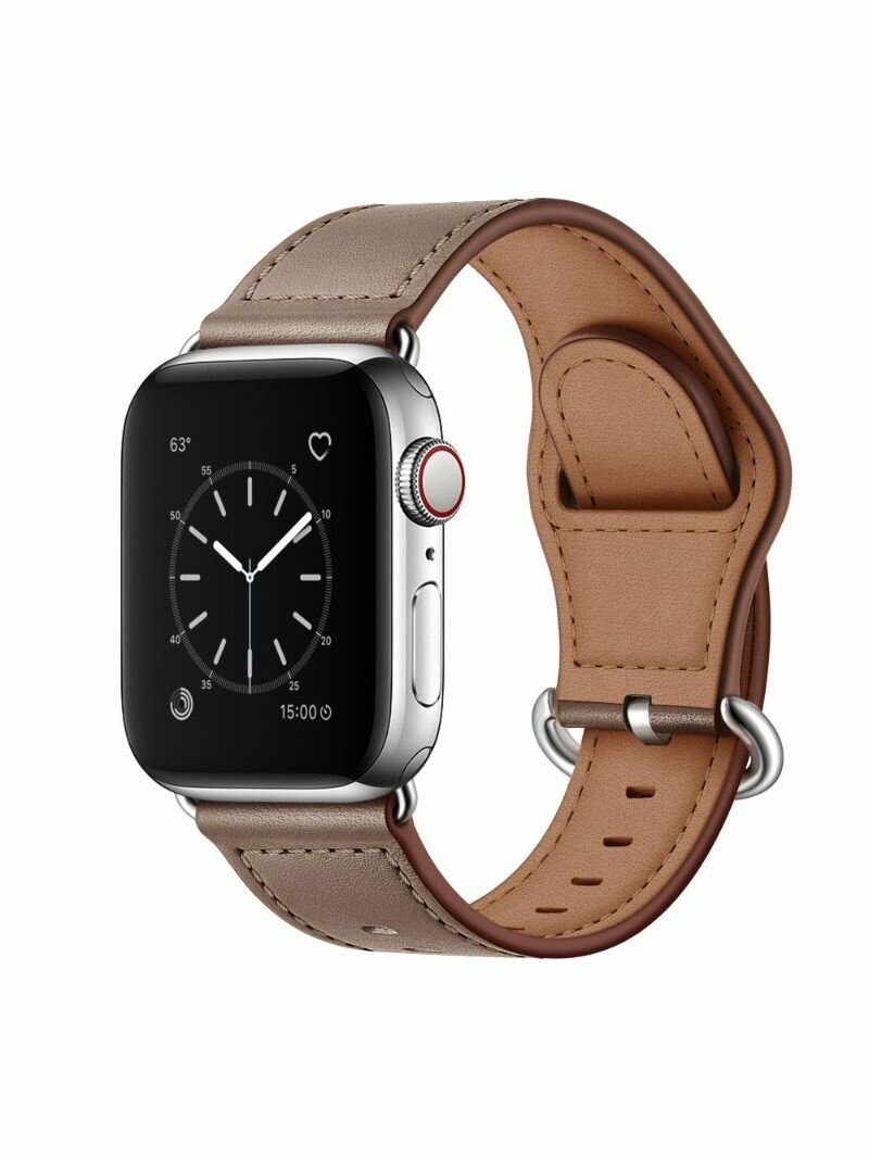 Совместимый кожаный Apple Watch ремень кожаный заменный ремень Apple Watch Series 9 8 7 6 5 4 3 2 1 SE и Apple Watch Ultra1 2 ремень