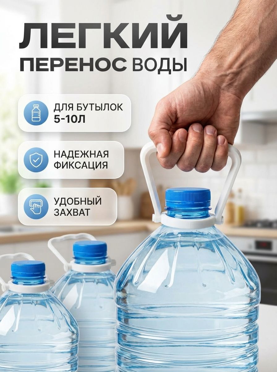 Ручки для бутылок 5-10 литров, 2шт