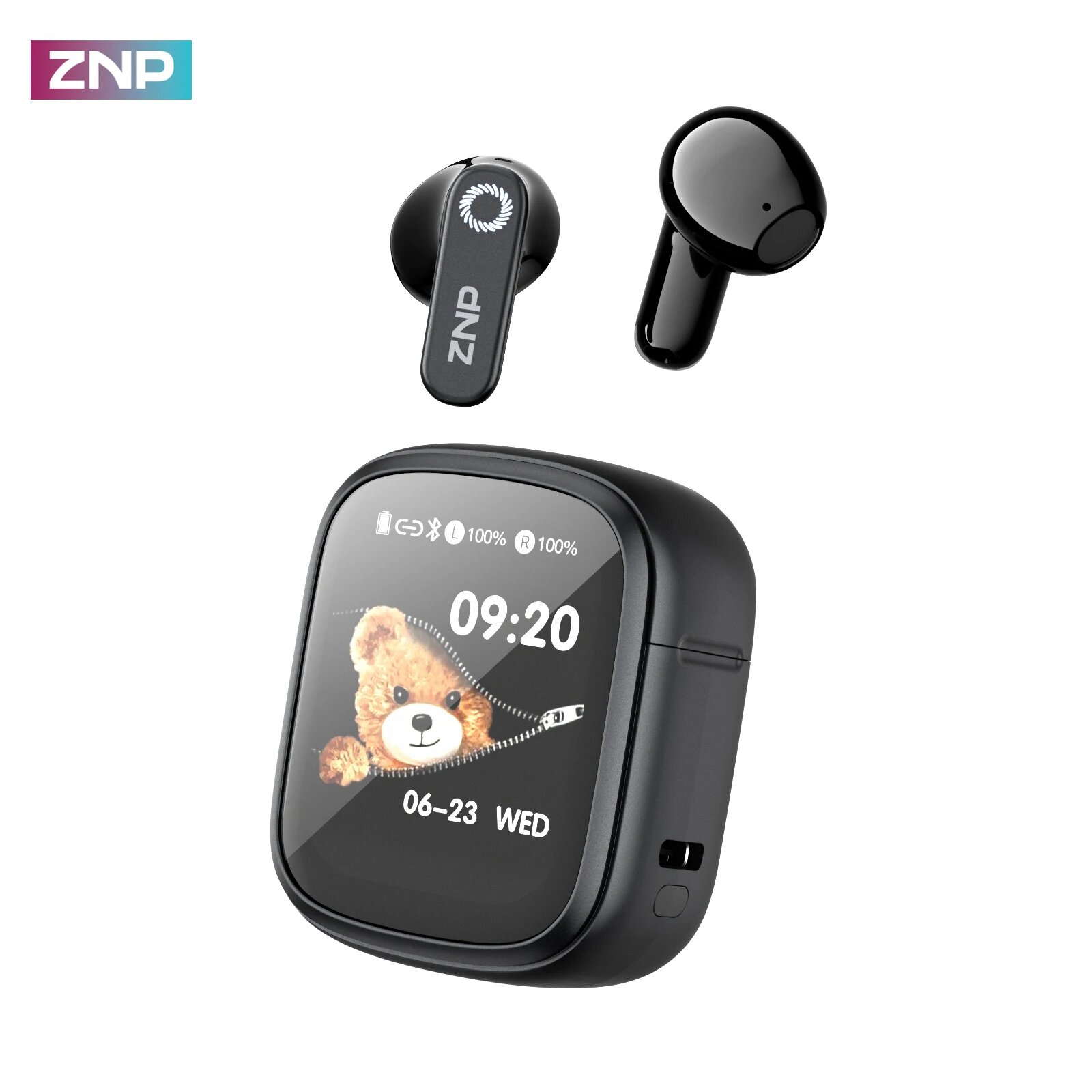ZNP N02 TWS Черные беспроводные наушники