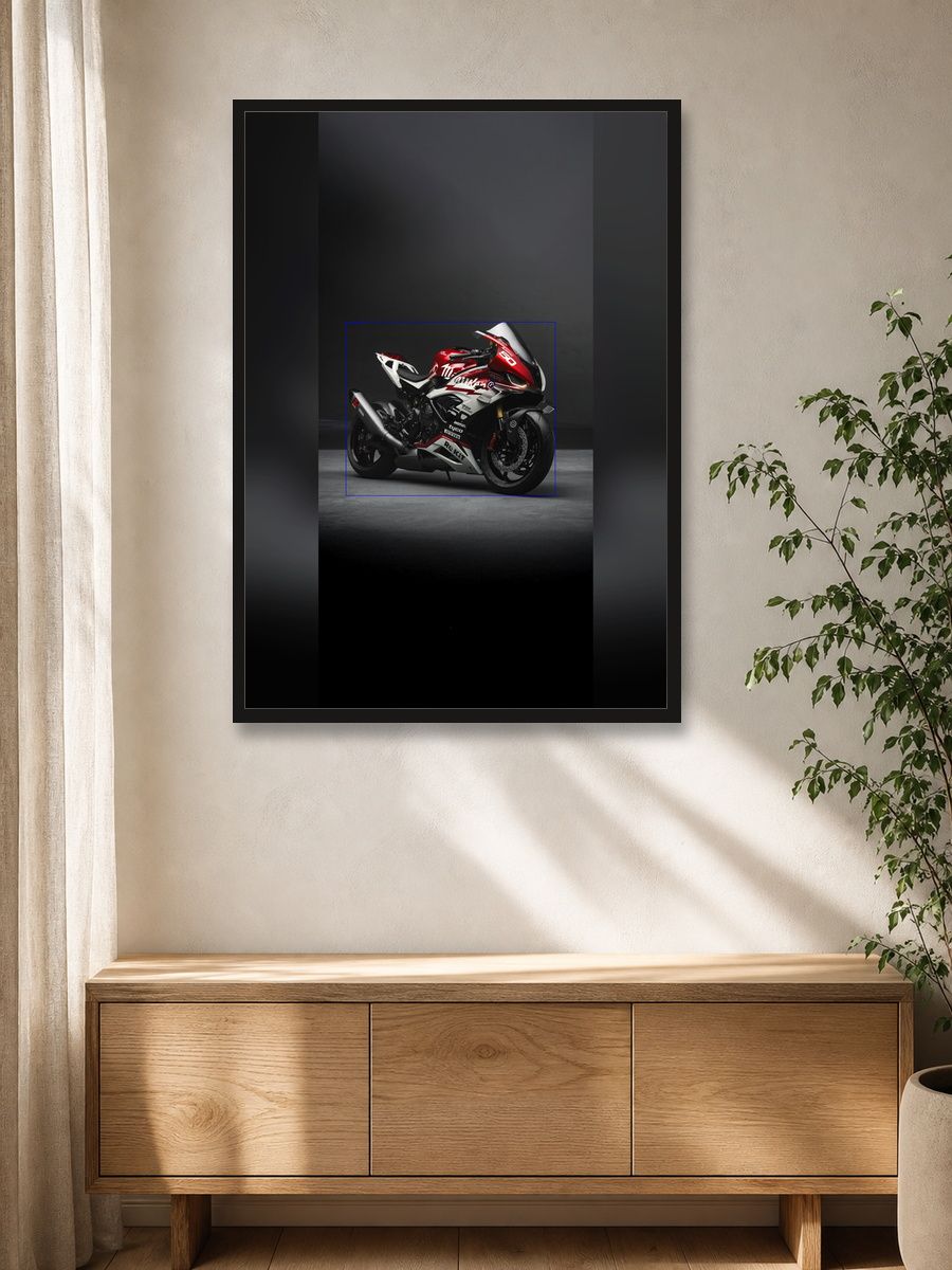 Постер интерьерный BMW S1000RR супербайк подарок байкеру B2 50 70 см