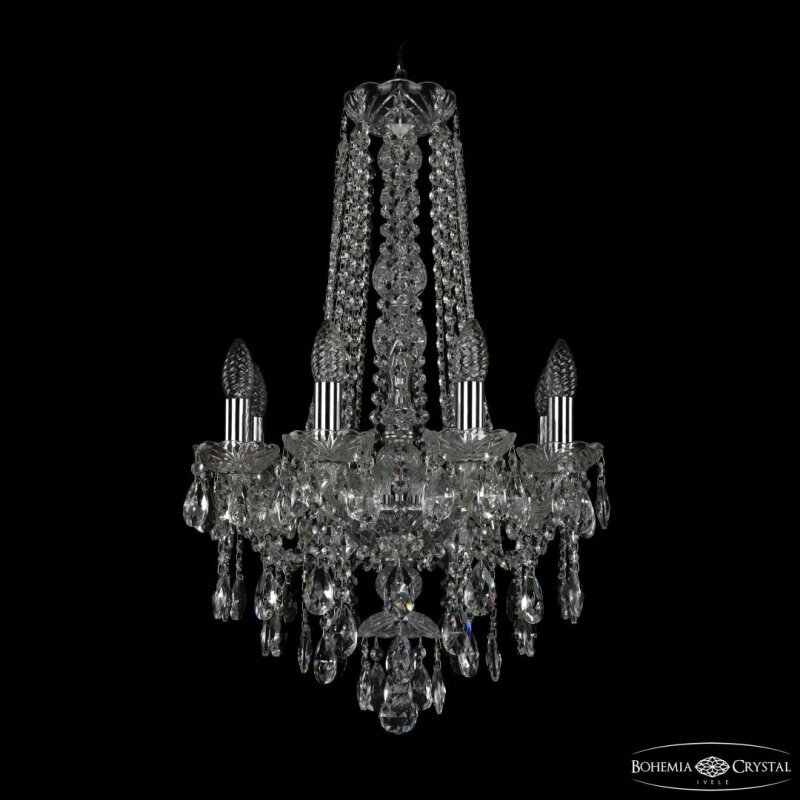 Подвесная люстра Bohemia Ivele Crystal 1415 1415/8/141/h-69 Ni