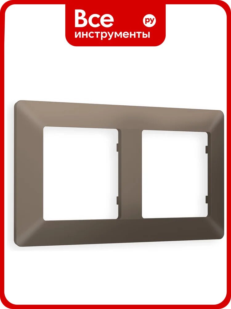 Рамка на 2 поста Ambrella VOLT ALFA Line AF110632