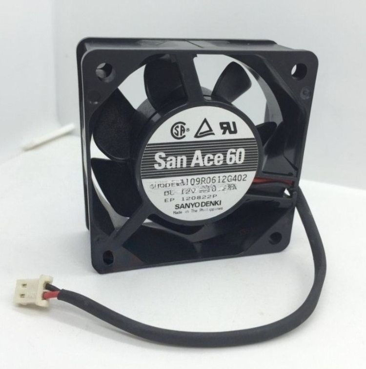 Sanyo 109R0612G402 DC12V 0.24A 6025 6 см 2 провода вентиляторы -