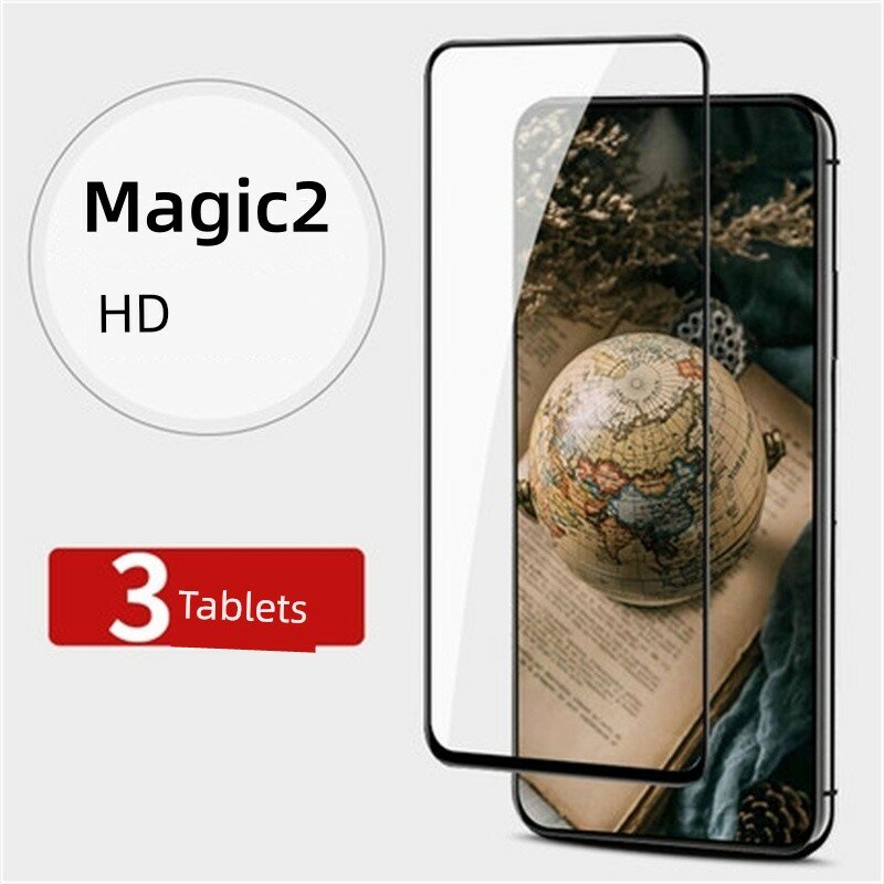 Honor Magic 2 Полный экран анти-отпечатки стеклянная защитная пленка - 3 шт