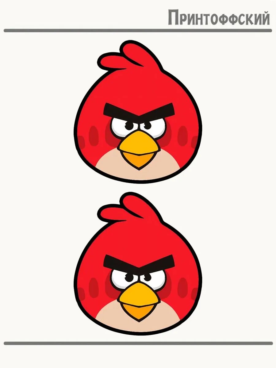 Термонаклейка Angry Birds