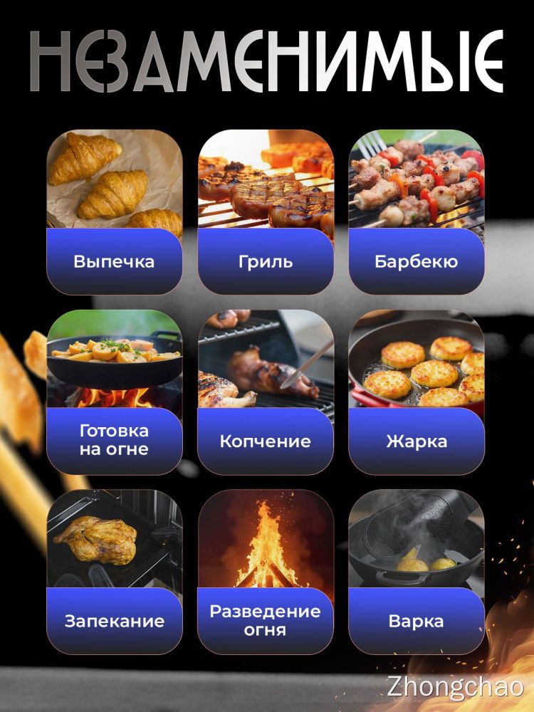 Прихватки для кухни силиконовые 2 шт, рукавицы кухонные