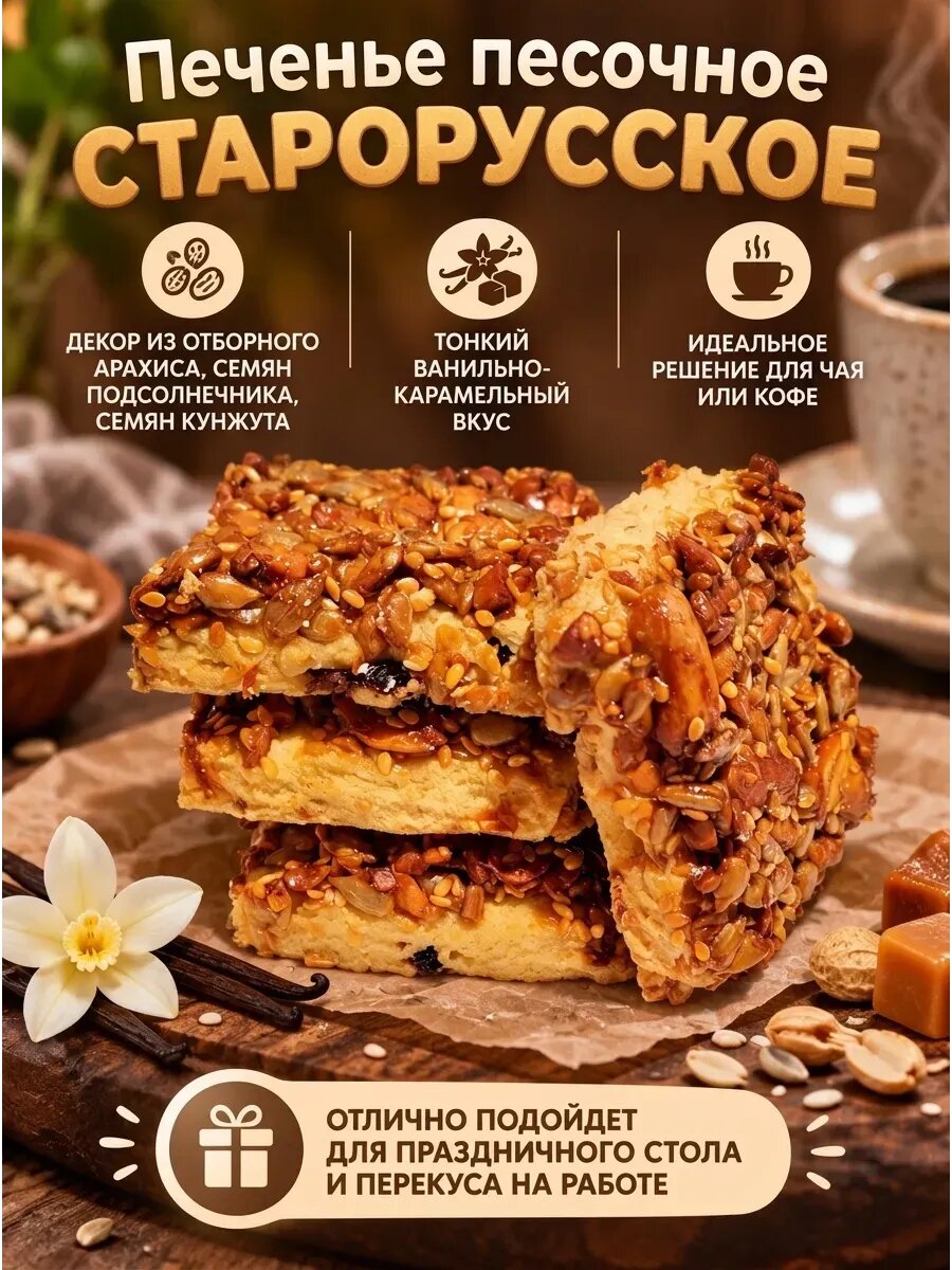 Печенье сдобное "Старорусское",250гр