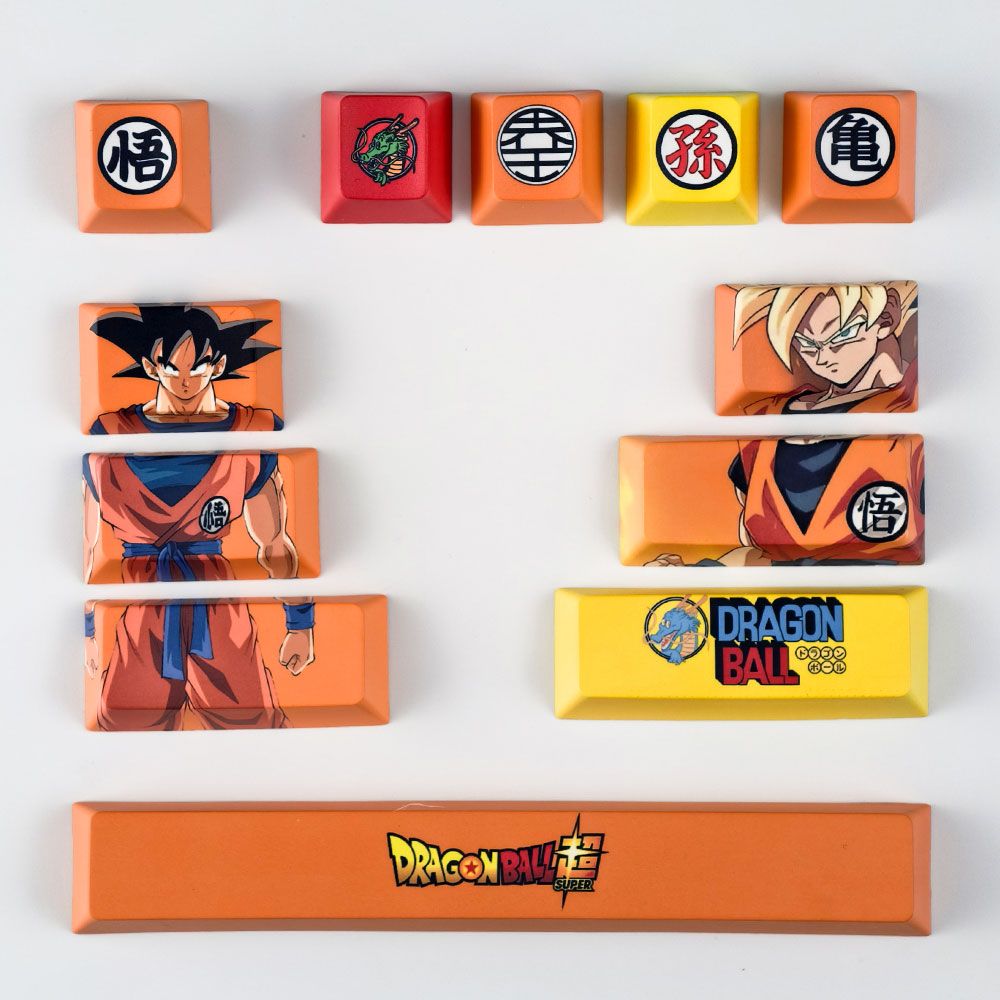 Клавиши Dragon Ball, профиль Cherry, 12 клавиш, персонализированные аниме-игровые механические клавиши, PBT термосублимация