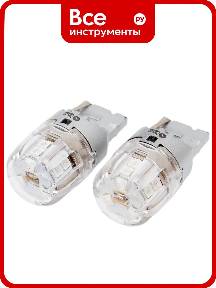 Светодиод Nord-Yada 10-30V W21W WY21W T20-3030-15SMD 250mA 330Lm 3W красный 909322