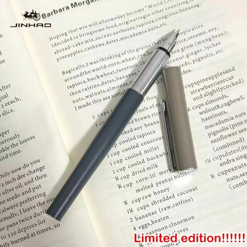 Jinhao 35, ручка перьевая, EF, Morandi Gray
