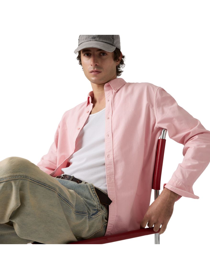 Рубашка Levi's Men Authentic Button Down Shirt, размер M, розовый — фото 1