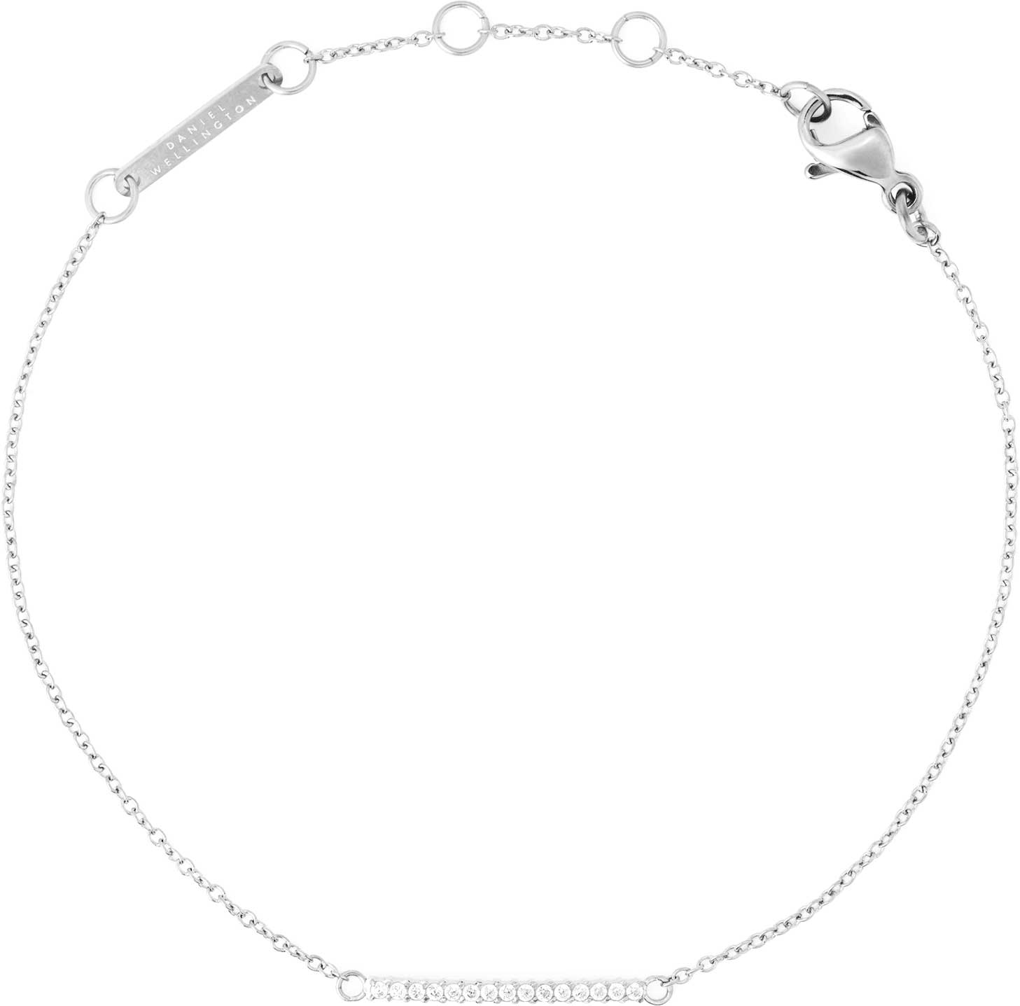 Стальной браслет цепь Daniel Wellington Mirelle-Eternity-Bracelet-S с кристаллами