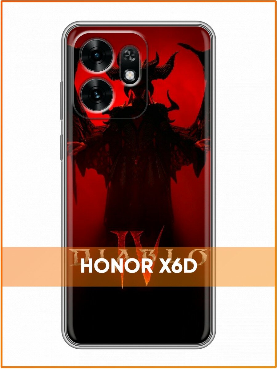 Чехол для Honor X6D с принтом Диабло (Хонор х6д)