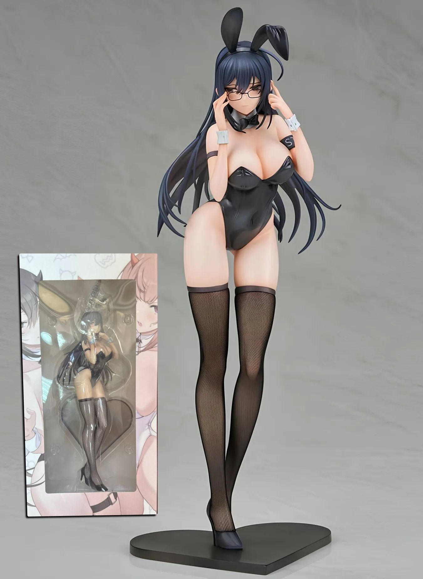 Фигурка Девочка-зайка Черный Кролик Аой / Black Bunny Girls Aoi (32см)