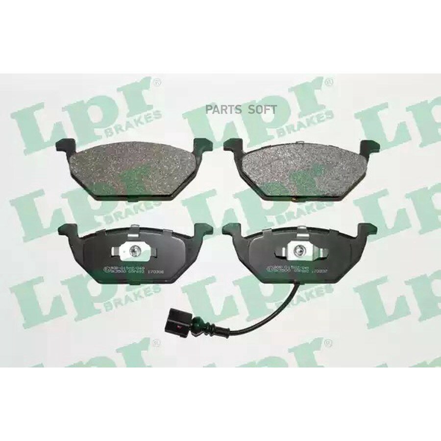 LPR 05P692 Колодки тормозные AUDI A3 >03/VW G4/G5/SKODA OCTAVIA 1.4/1.6/1.9D передние арт. продавца LPR05P692