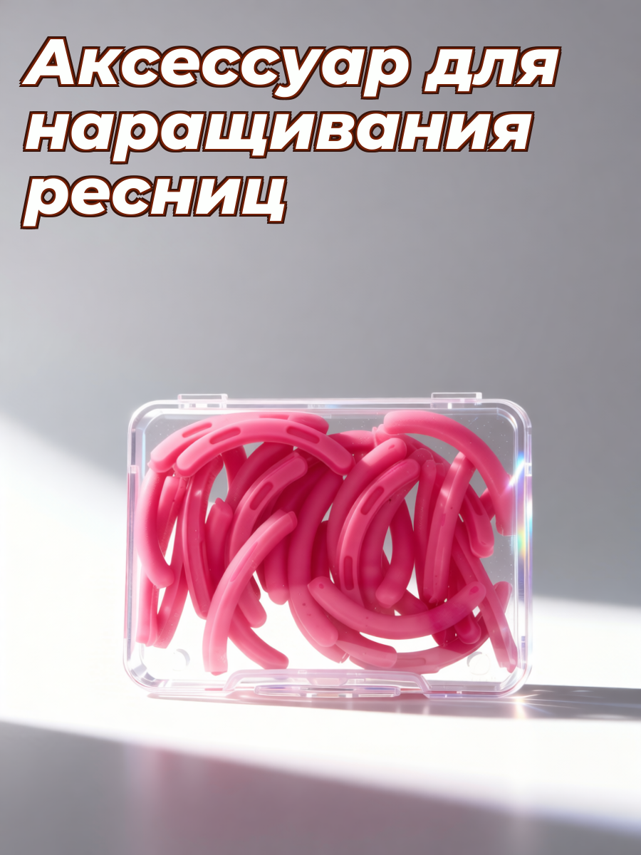 Розовые резиновые сменные полоски для щипцов для завивки ресниц, 30 шт для замены