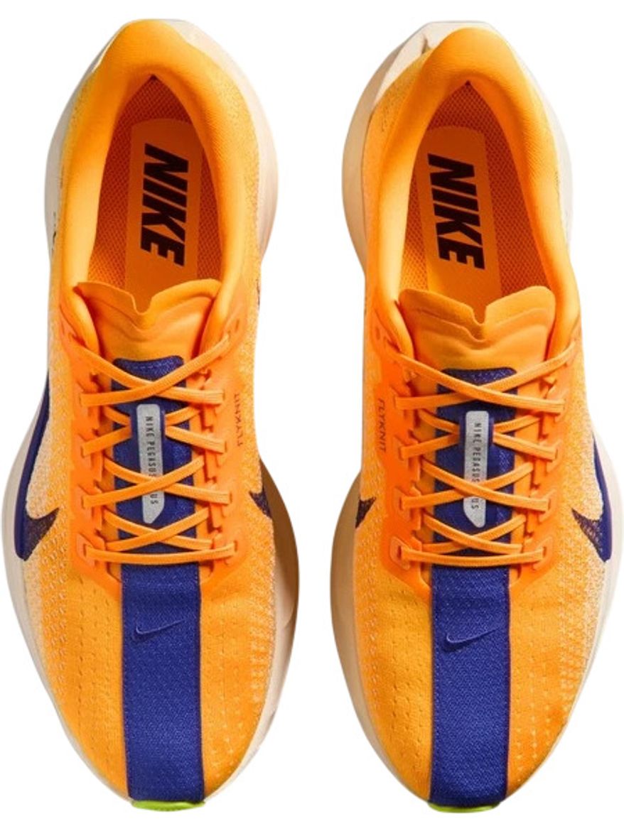 Кроссовки NIKE PEGASUS PLUS, полнота F (EU)/ на среднюю стопу, размер 10.5, оранжевый — фото 1
