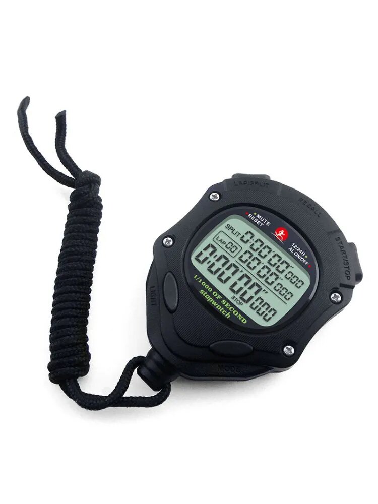 Секундомер Casio HS-80TW-1E с памятью, будильником и таймером