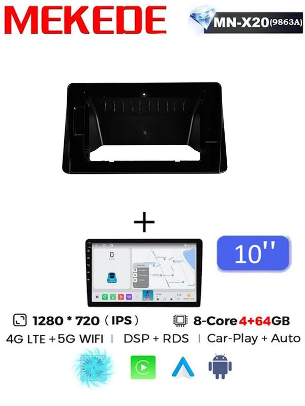 Магнитола Mekede MN X20 Pro 4+64G 10.2 дюймов Mitsubishi Eclipse Cross 1 2017-2021 F2