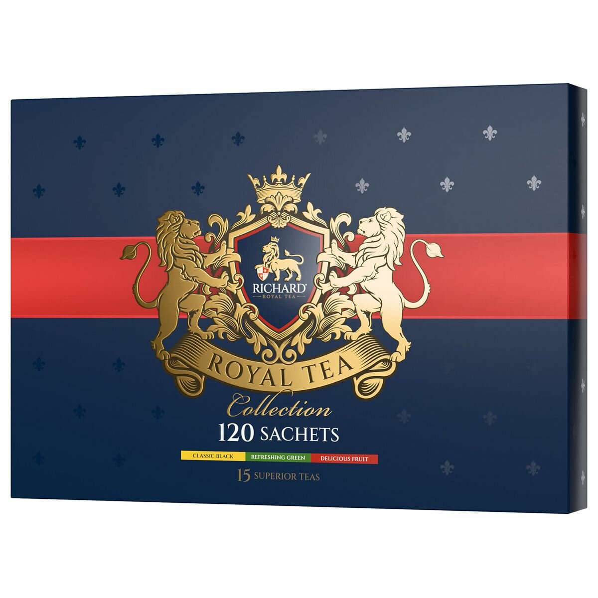 Чай Richard Royal Tea Collection ассорти 15 вкусов, набор 120 пакетиков, 102273 (102273), 5 уп.
