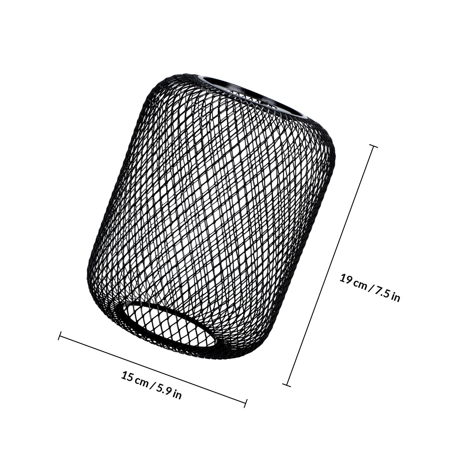 Простой Черный Металлический Потолочный Колпак 19.00X15.00X15.00Cm Одна Штука