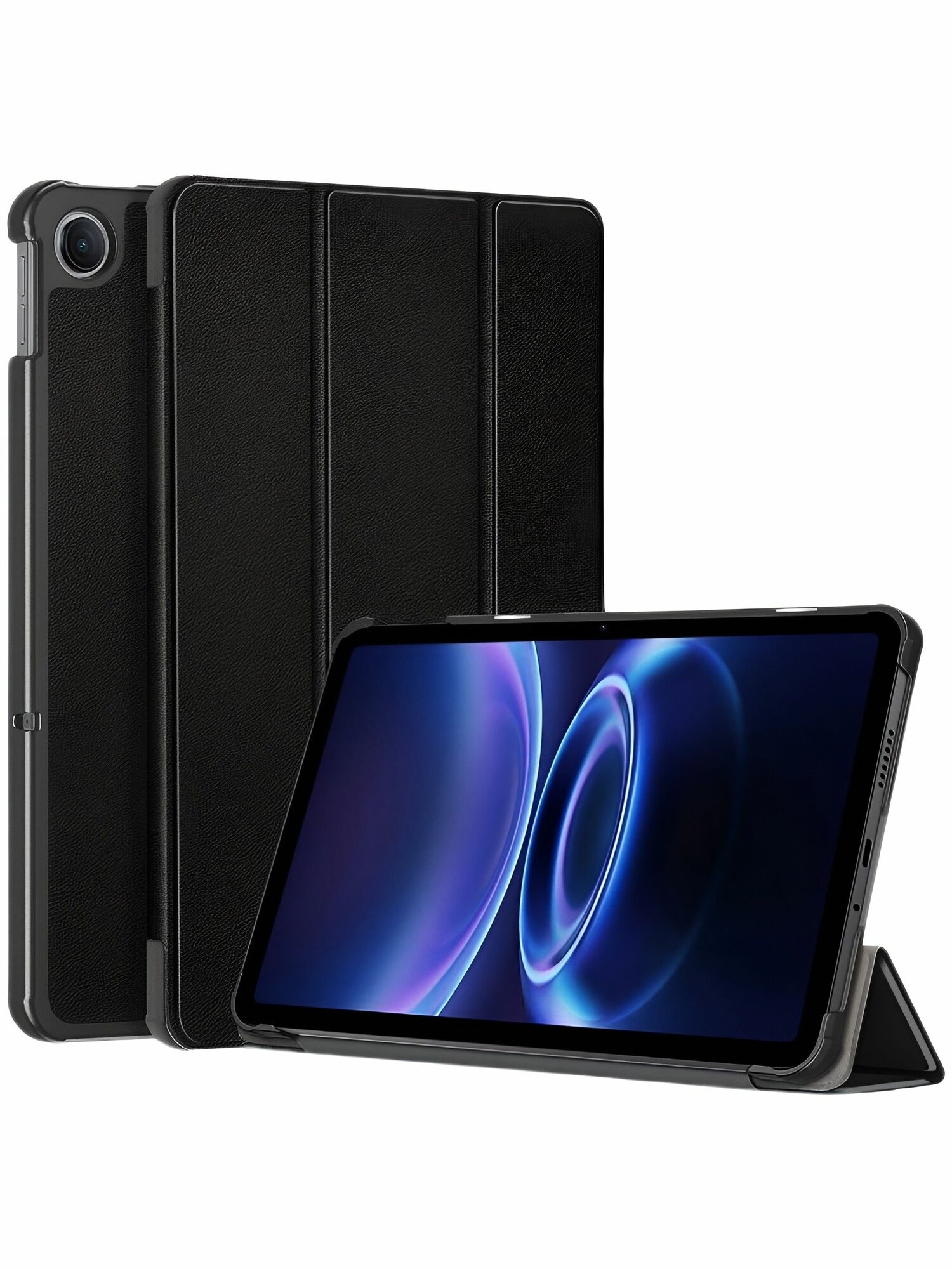 Чехол на Redmi Pad 2 / Редми Пад 2, Poco Pad C1 / Поко Пад Ц1, 2026 года, 9.7 дюйма, умный с магнитом, черный
