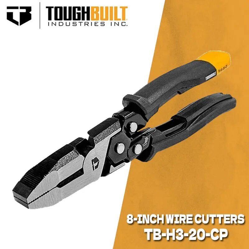 Клещи комбинированные TOUGHBUILT TB-H3-20-CP, 8" 200мм, зажим и резка