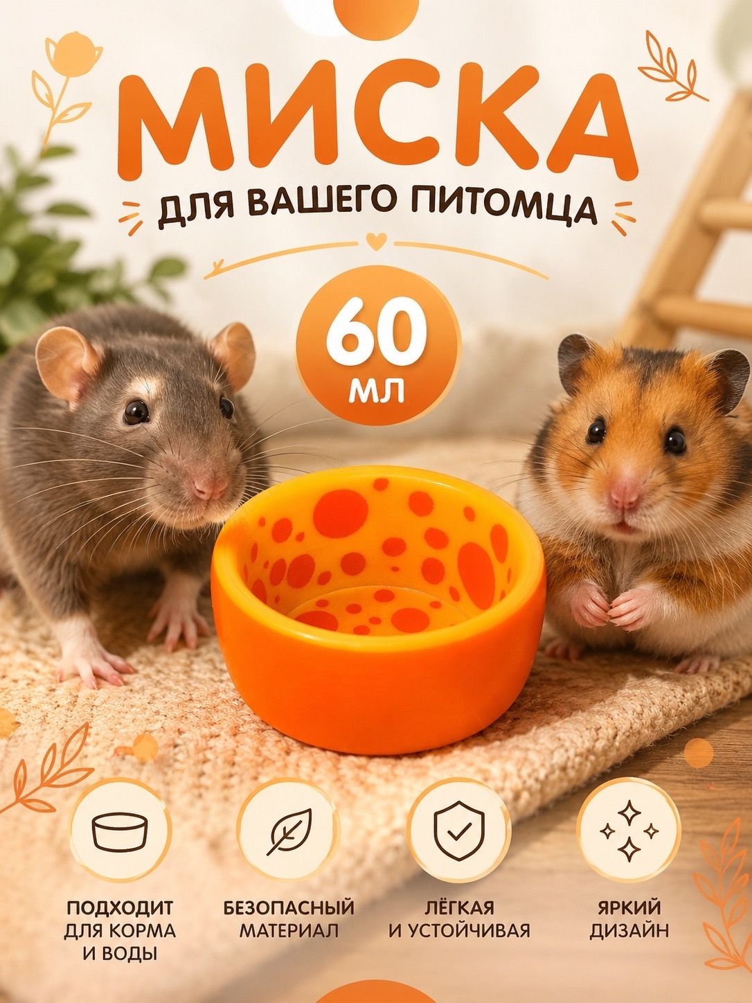 Миска для грызунов