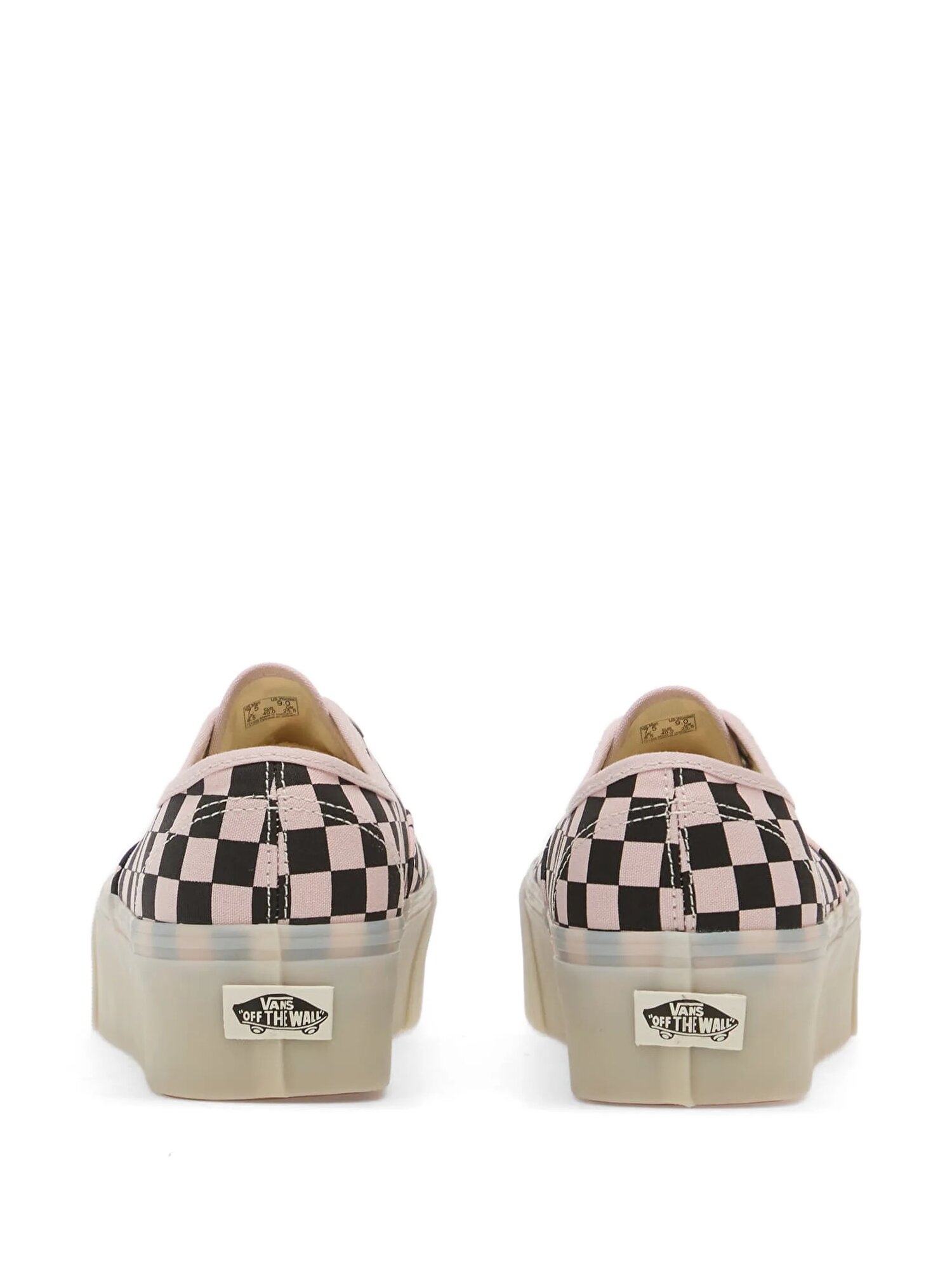 Кроссовки VANS Checkerboard-print platform sneakers, размер 10, розовый — фото 1