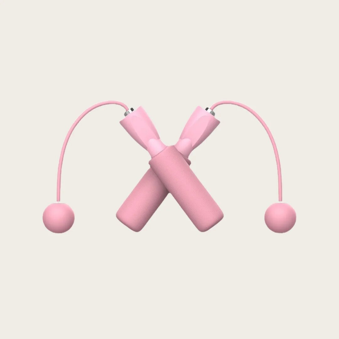 Беспроводная скакалка с шариками Розовый, Pink