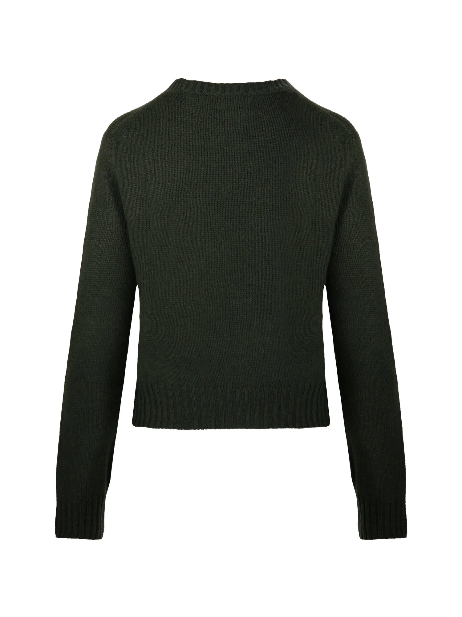 Свитер BE YOU Crew-neck ribbed-trim sweater, размер 46, , green — фото 1
