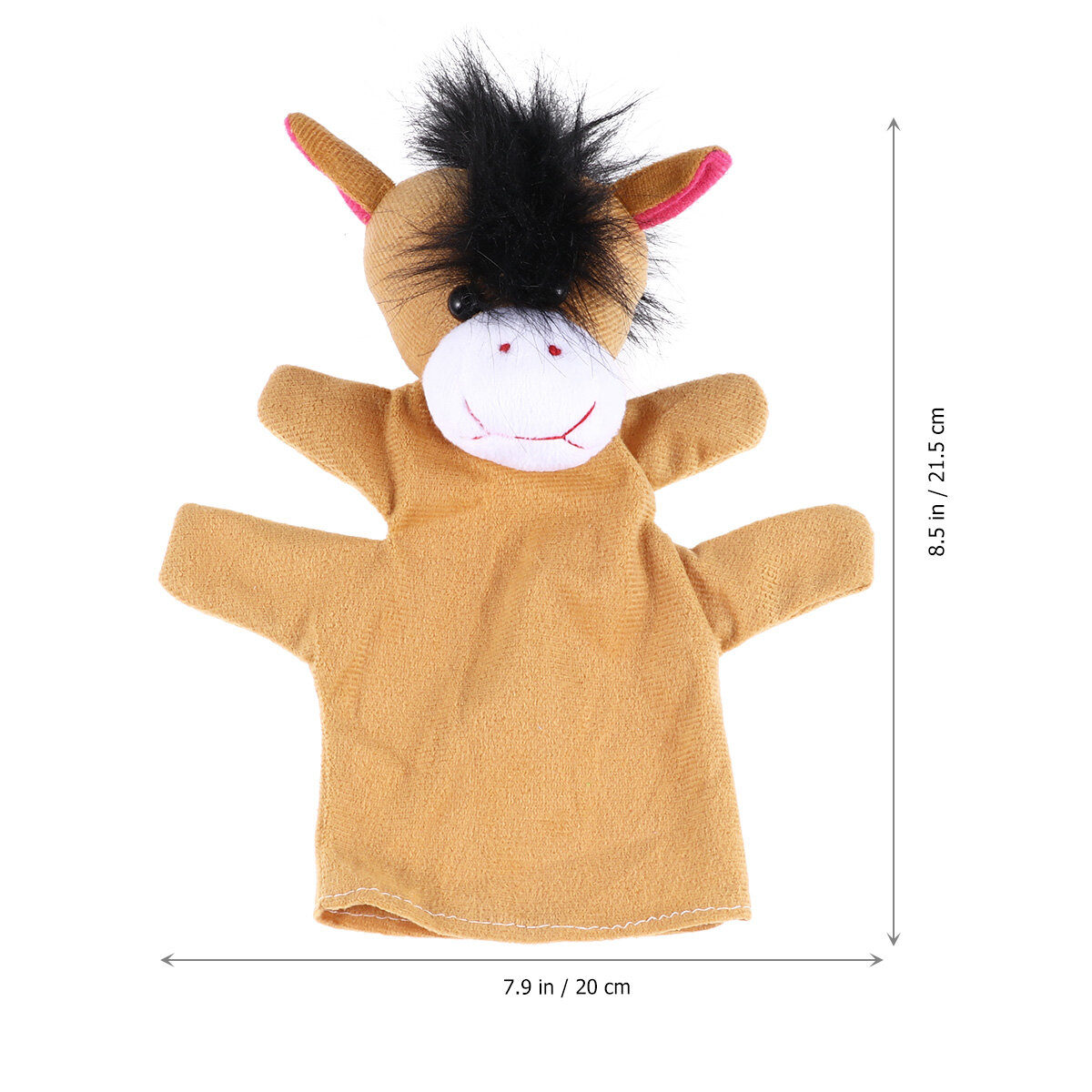 Кукла-Перчатка Лошадь 21.5*20.5 Cm Коричневый Одна Штука Игрушка Для Развития Фантазии Детей